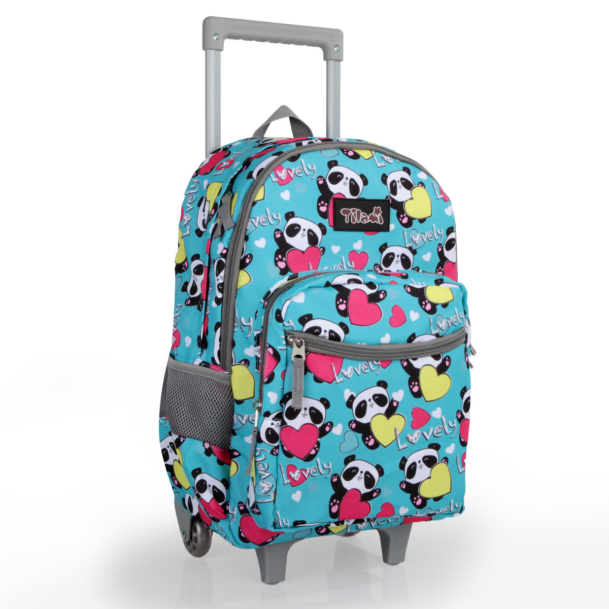 Blue Panda Rolling Backpack | Tilami Backpacks for Kids – Tilamionline