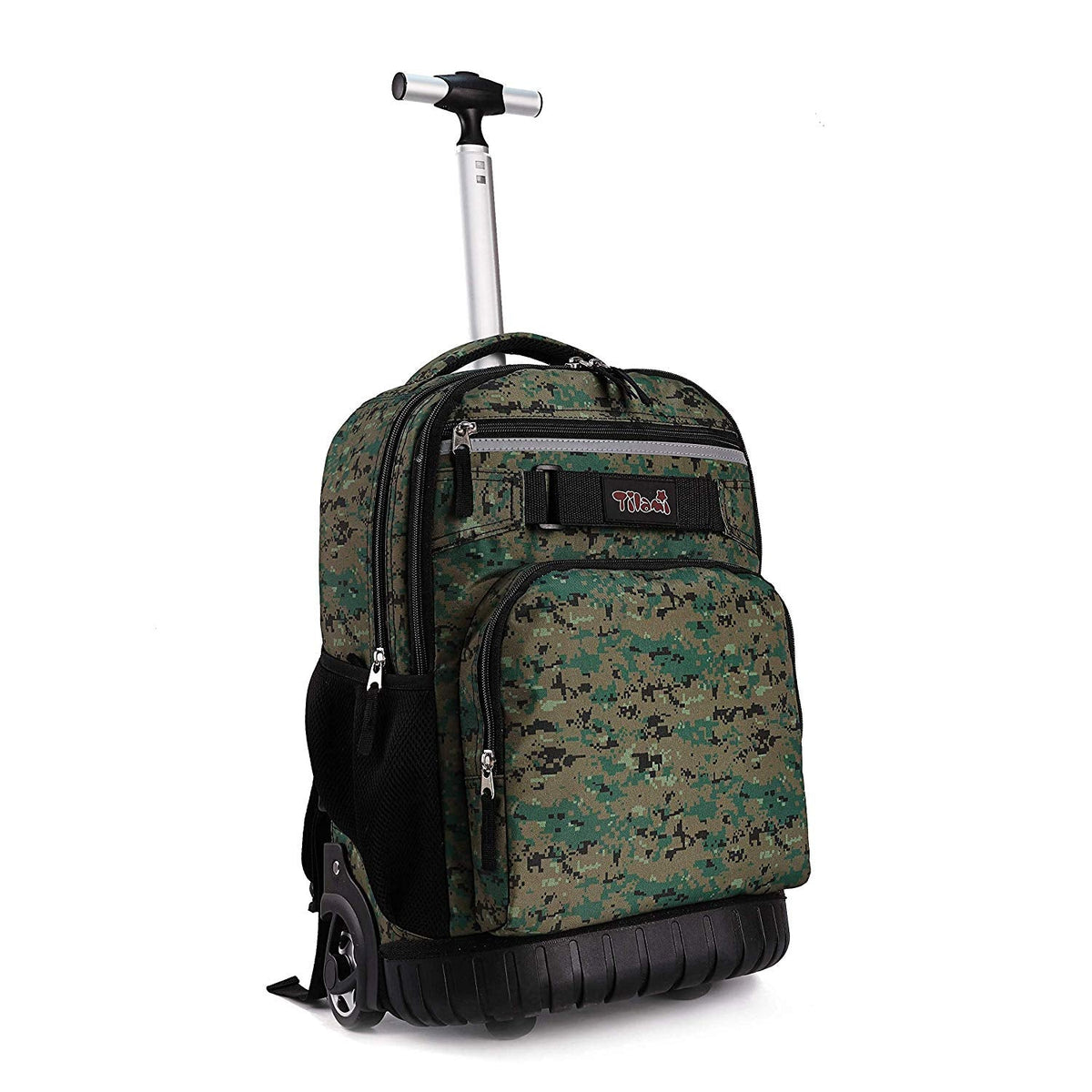 Boys Green Camouflage Rolling Backpack | Backpack for School – Tilamionline